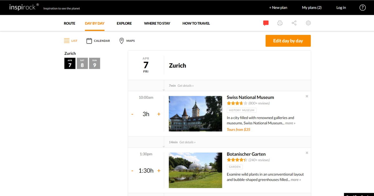 In Sekundenschnelle den detaillierten Reiseplan erstellt - travelnews.ch