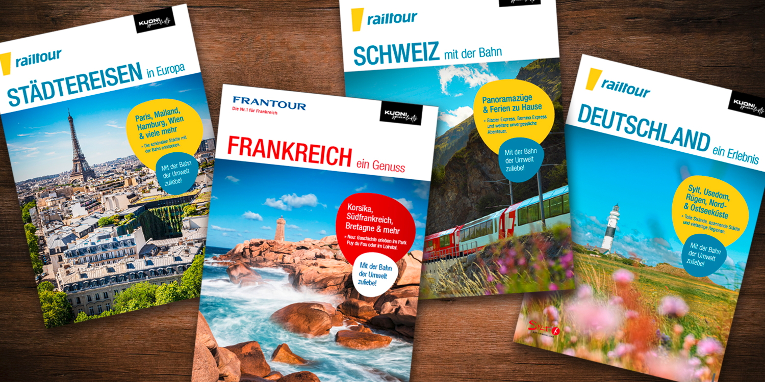 Das steht in den neuen Railtour-Katalogen - travelnews.ch