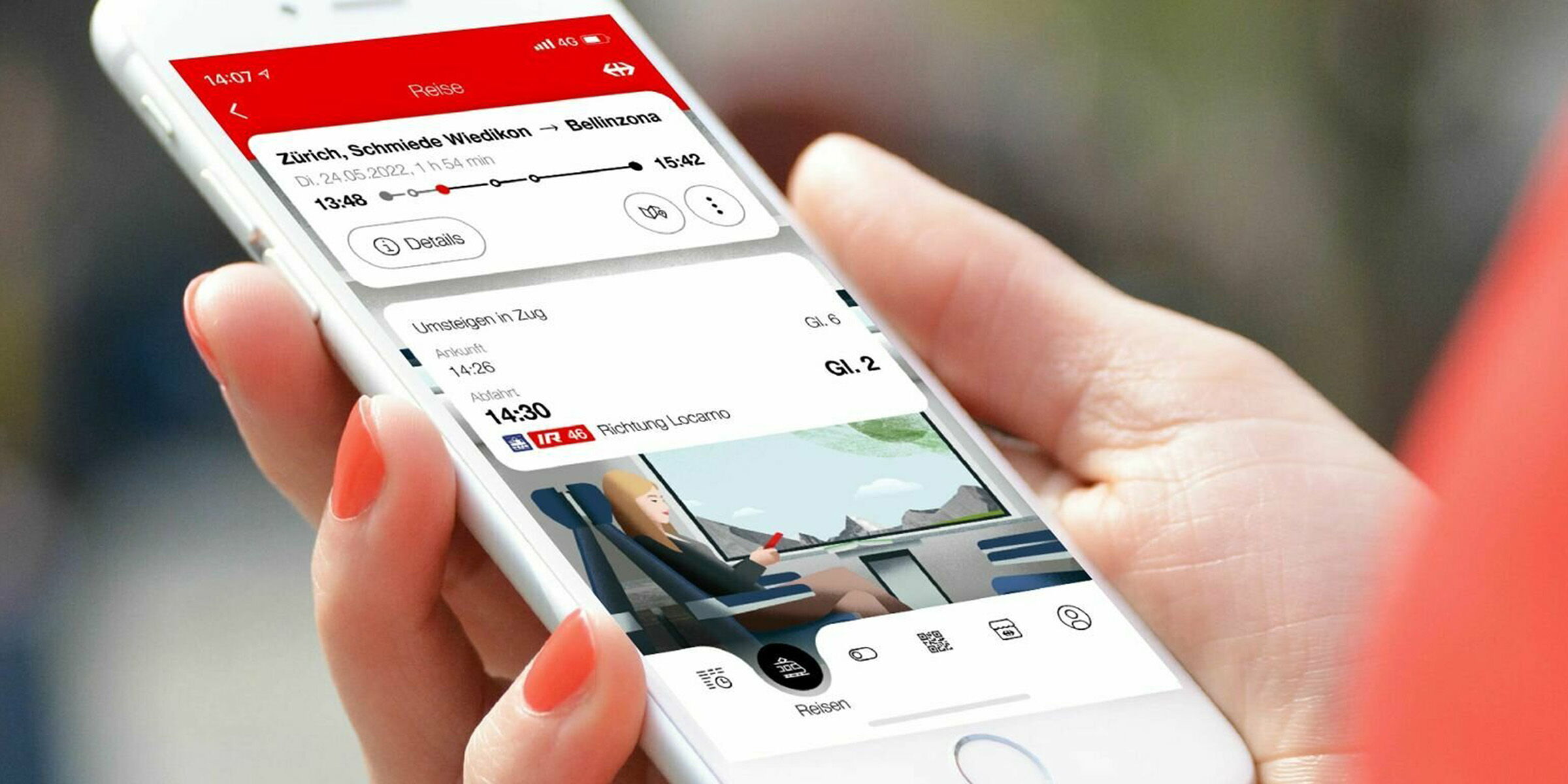 Frisches Design für die SBB-App - travelnews.ch