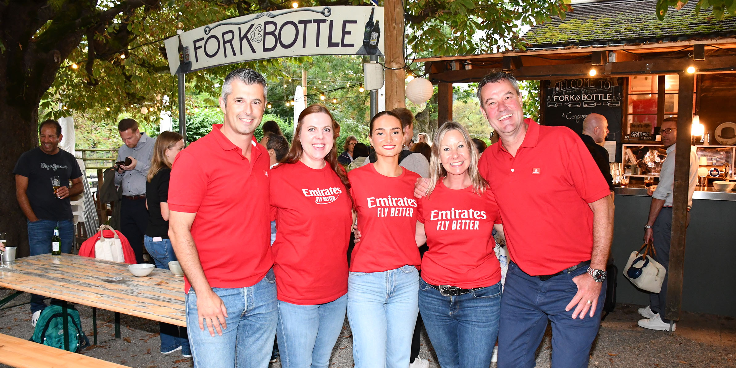 Beim Emirates-Quiz im Fork & Bottle - travelnews.ch
